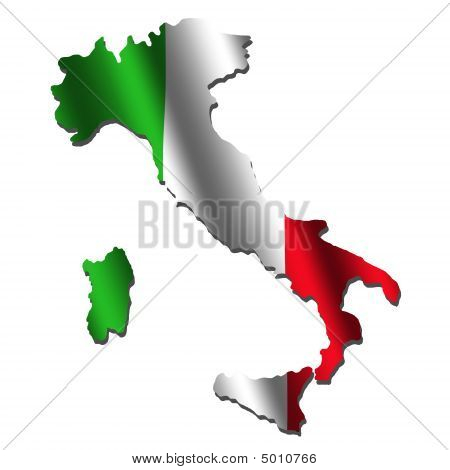Italy Map Flag Image & Photo (Free Trial) | Bigstock