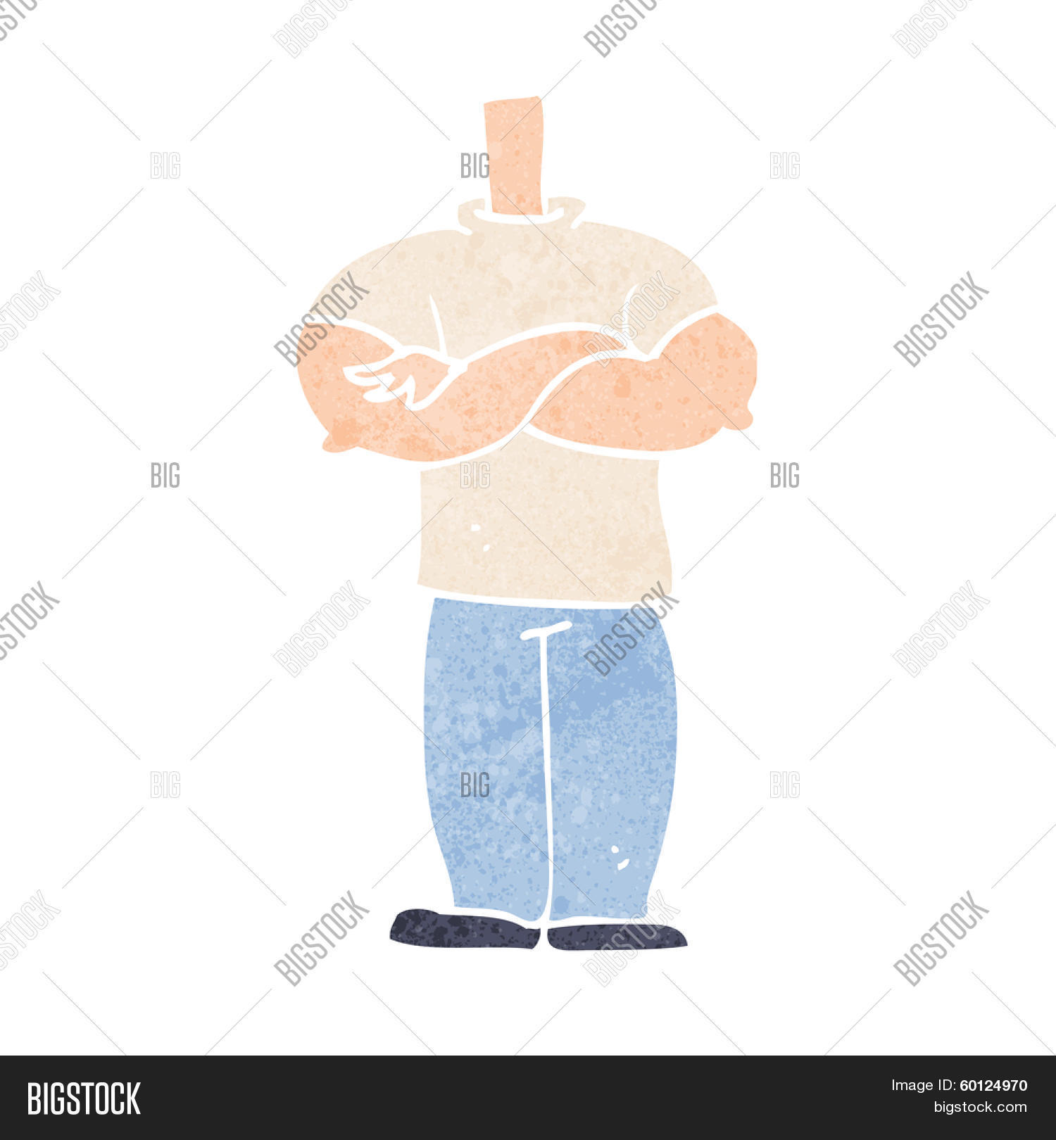 Cartoon Body Folded Vector & Photo (Free Trial) | Bigstock