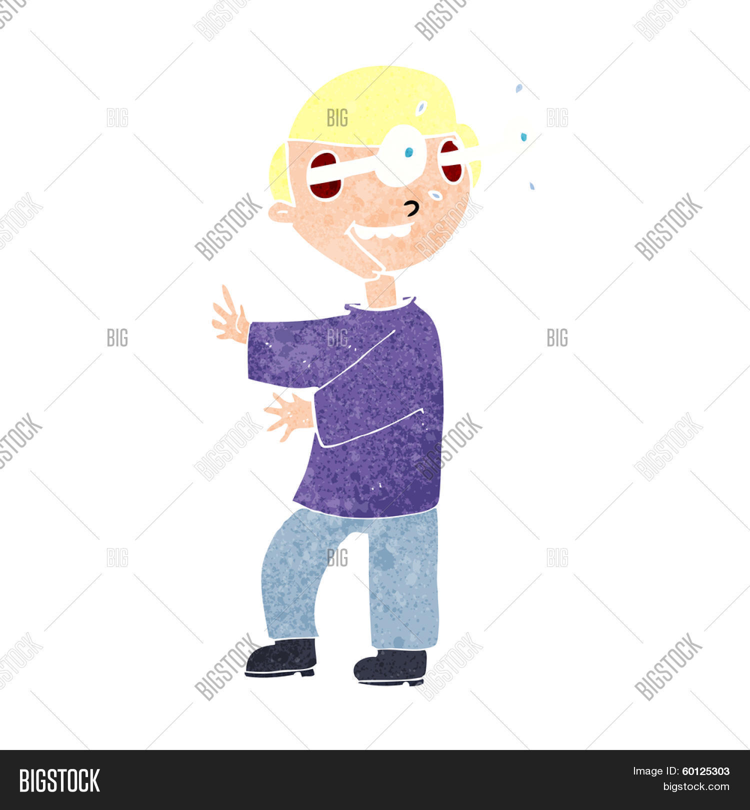 Cartoon Boy Popping Vector & Photo (Free Trial) | Bigstock