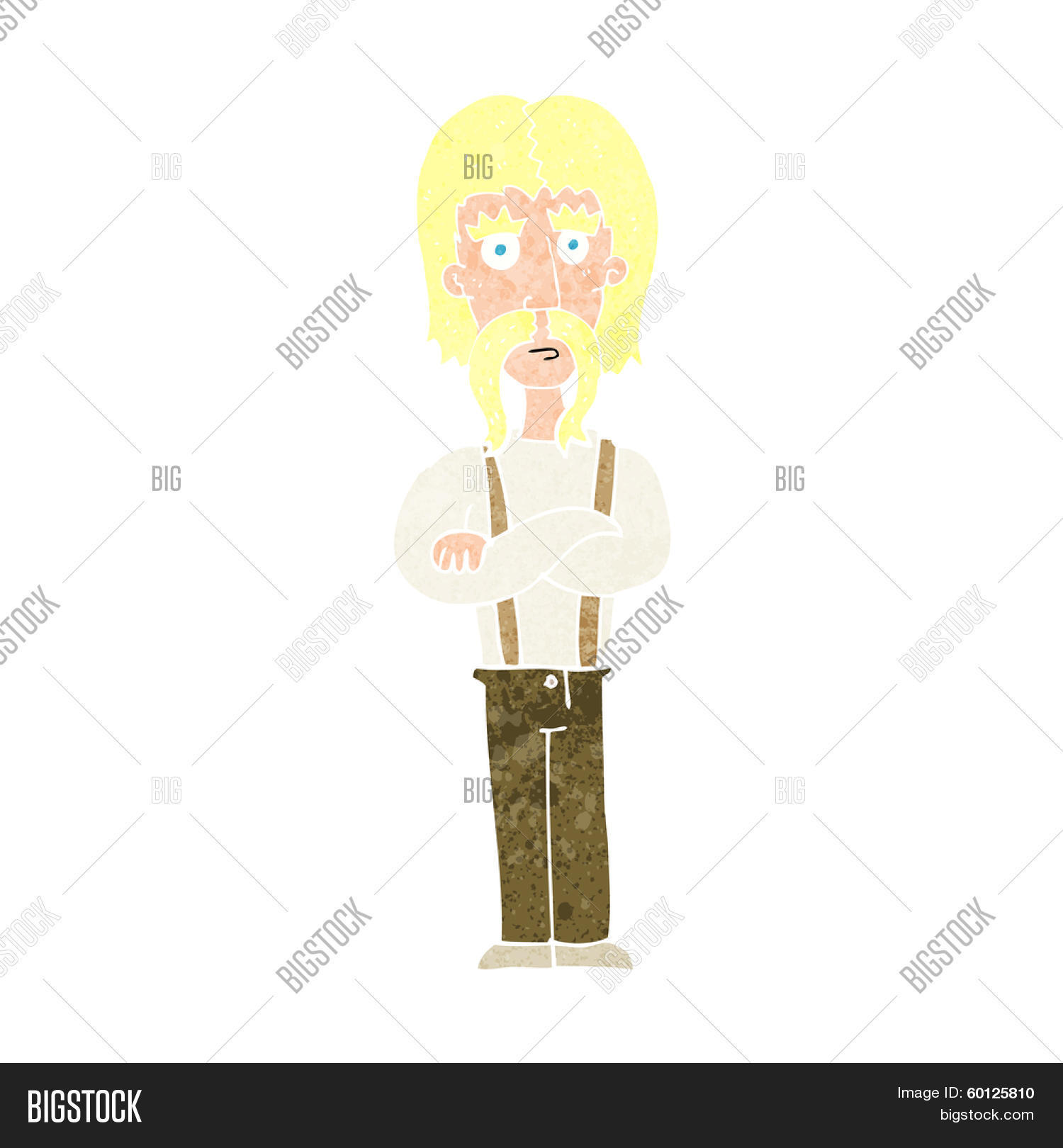 Cartoon Long Mustache Vector & Photo (Free Trial) | Bigstock