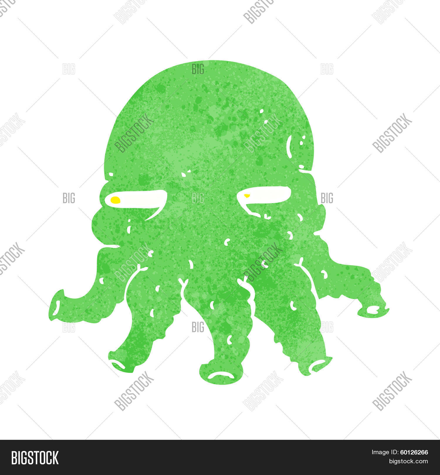 Cartoon Alien Face Vector & Photo (Free Trial) | Bigstock