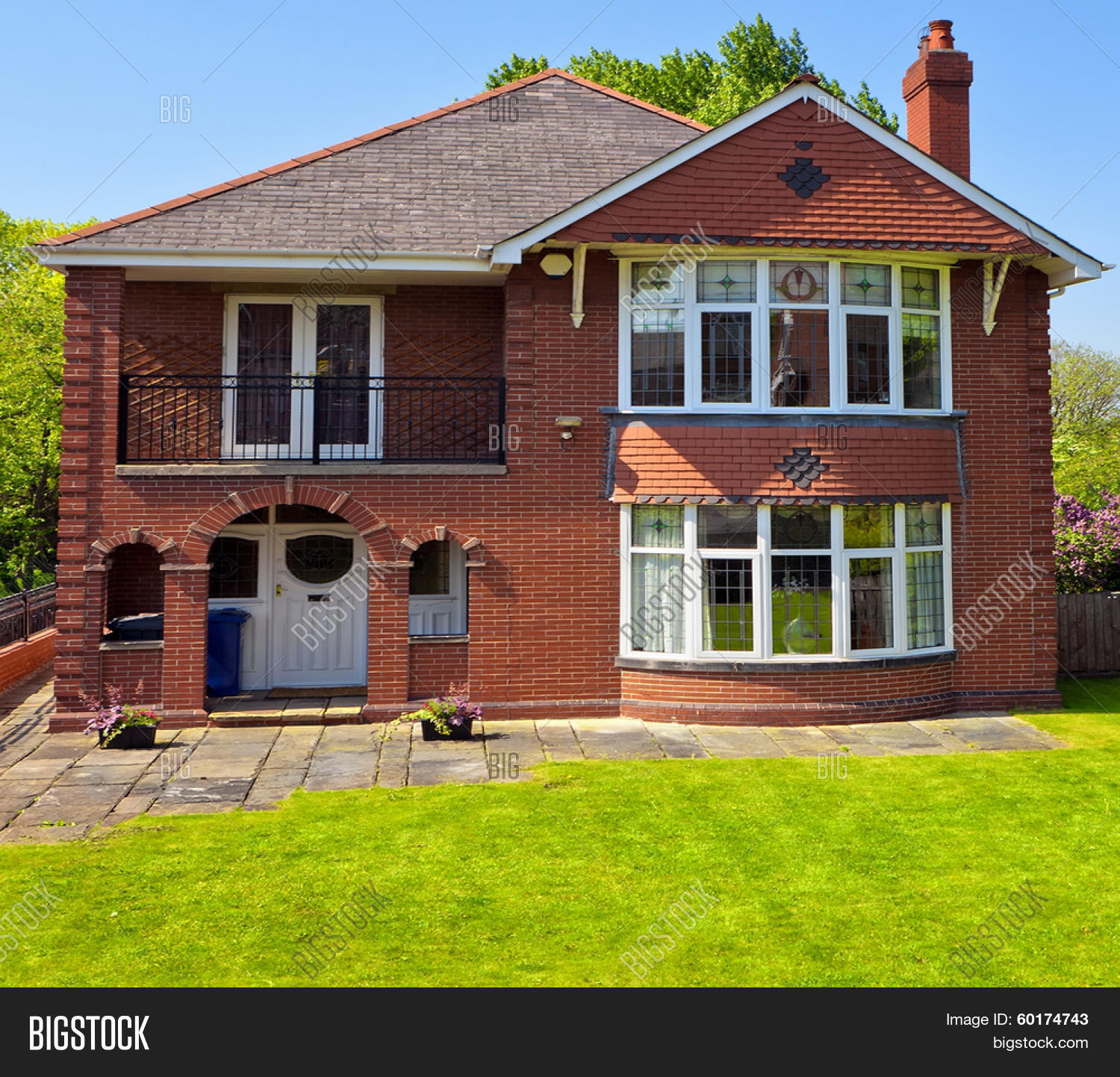 Red Brick House Image & Photo (Free Trial) | Bigstock