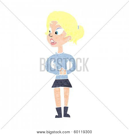 Cartoon Girl Talking Vector & Photo (Free Trial) | Bigstock