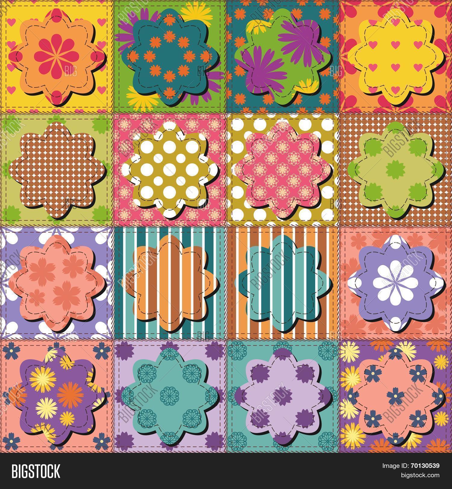 Patchwork Background Vector & Photo (Free Trial) | Bigstock