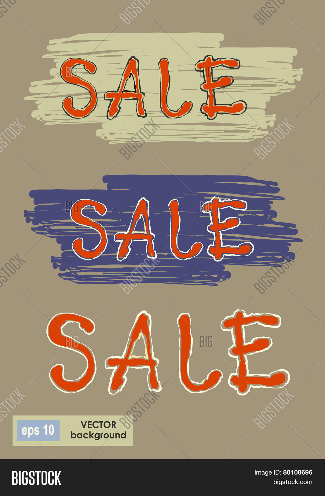 Hand Lettering Sale Vector & Photo (Free Trial) | Bigstock