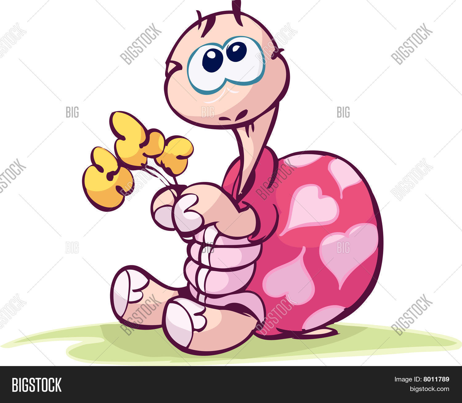 Pink Turtle Love Vector & Photo (Free Trial) | Bigstock