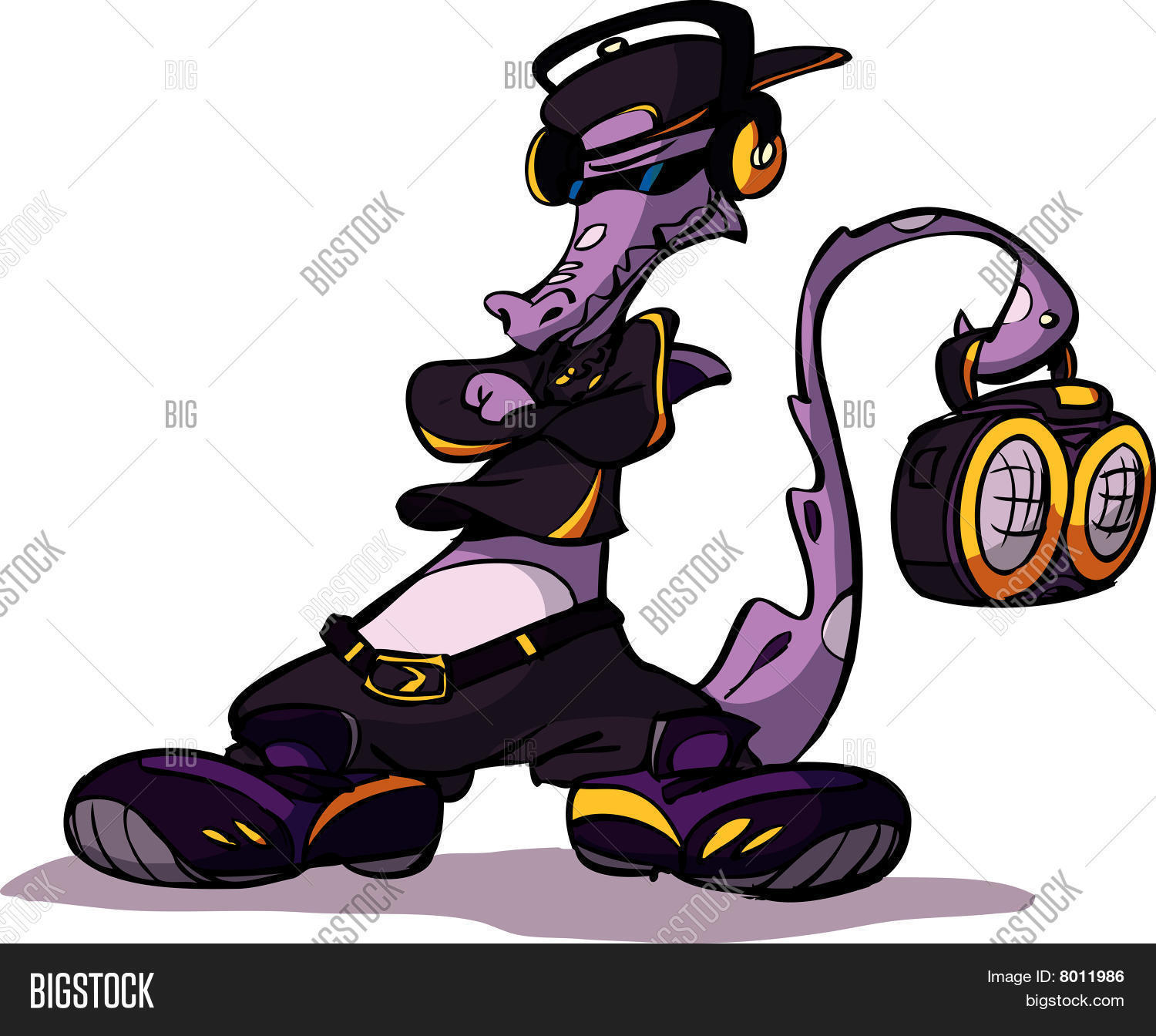 Hiphop Dragon Vector & Photo (Free Trial) | Bigstock
