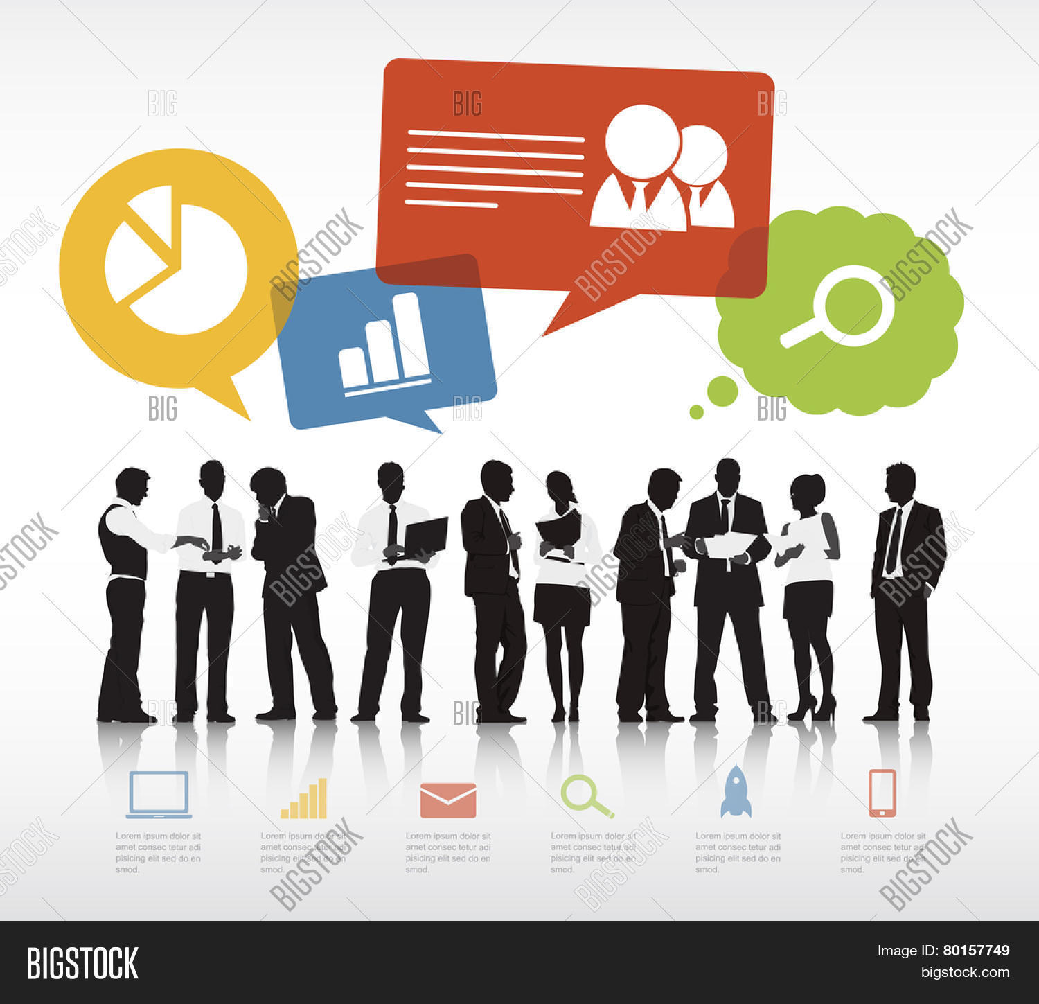 Silhouettes Business Vector & Photo (Free Trial) | Bigstock