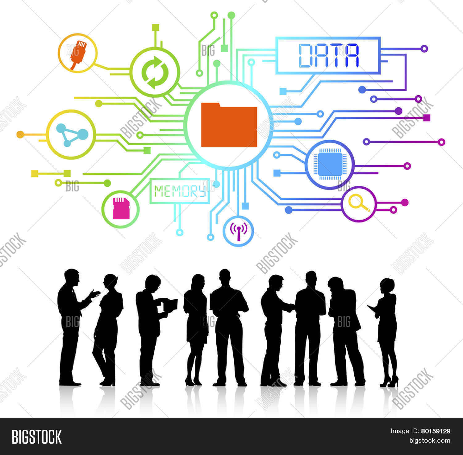 Vector Data Memory Vector & Photo (Free Trial) | Bigstock
