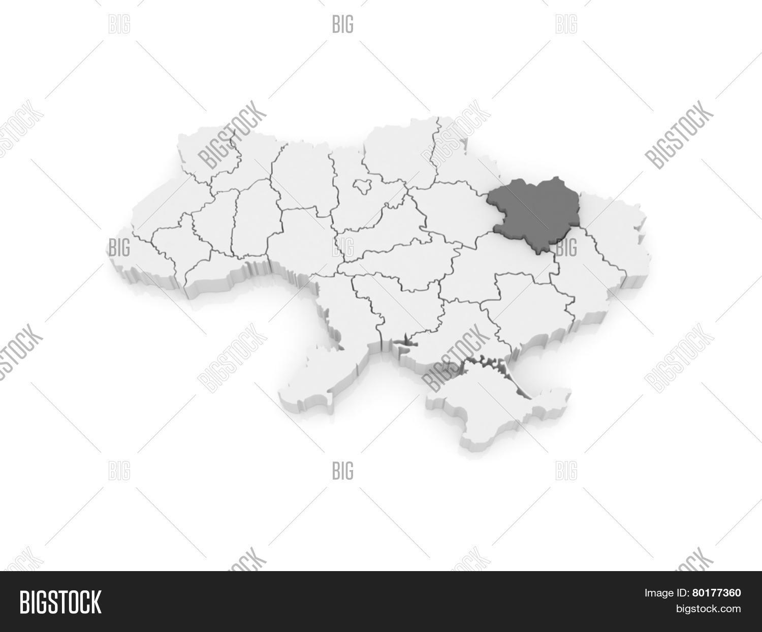 Map Kharkov Region. Image & Photo (Free Trial) | Bigstock