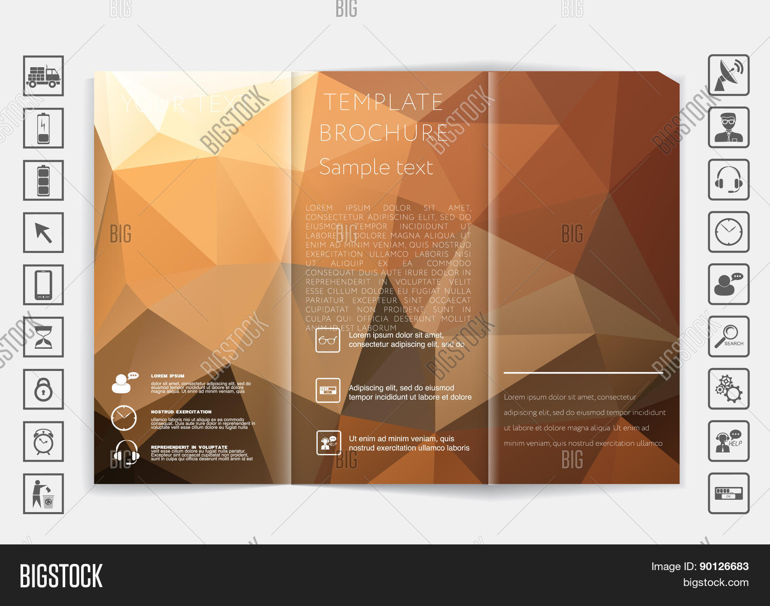 Tri-fold Brochure Vector & Photo (Free Trial) | Bigstock
