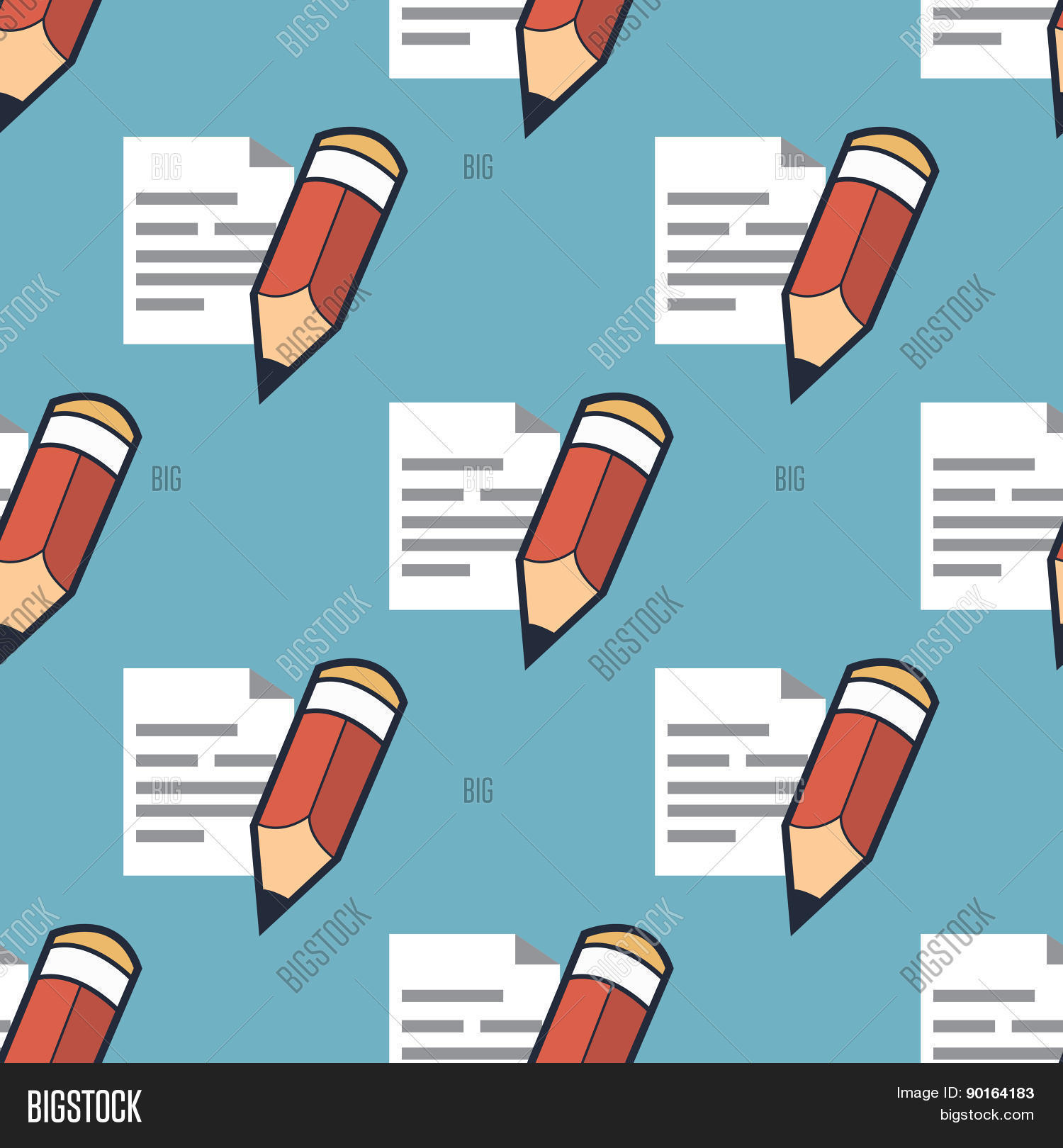 Pencil Note Pattern Vector & Photo (Free Trial) | Bigstock