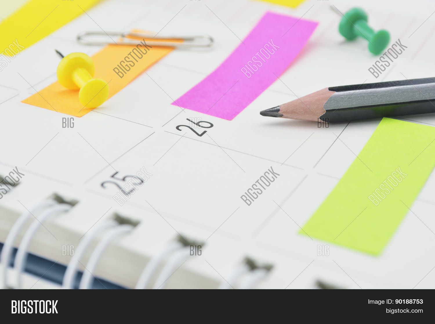 Pencil Post Notes Pin Image & Photo (Free Trial) | Bigstock