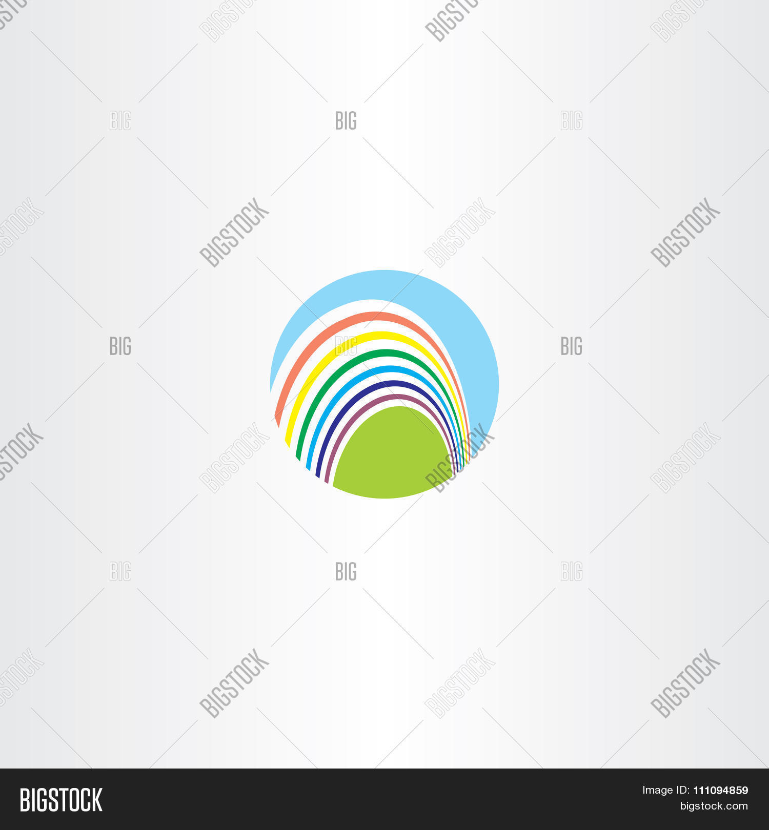 Circle Rainbow Logo Vector & Photo (Free Trial) | Bigstock
