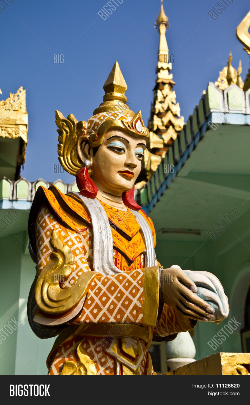 Deva Statue Myanmar Image & Photo (Free Trial) | Bigstock