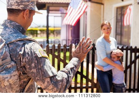 Military Father Waving Image & Photo (Free Trial) | Bigstock