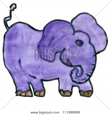 Cartoon Blue Elephant Image & Photo (Free Trial) | Bigstock