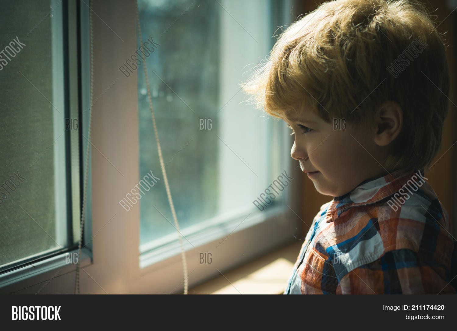 Sad Kids Waiting In Line