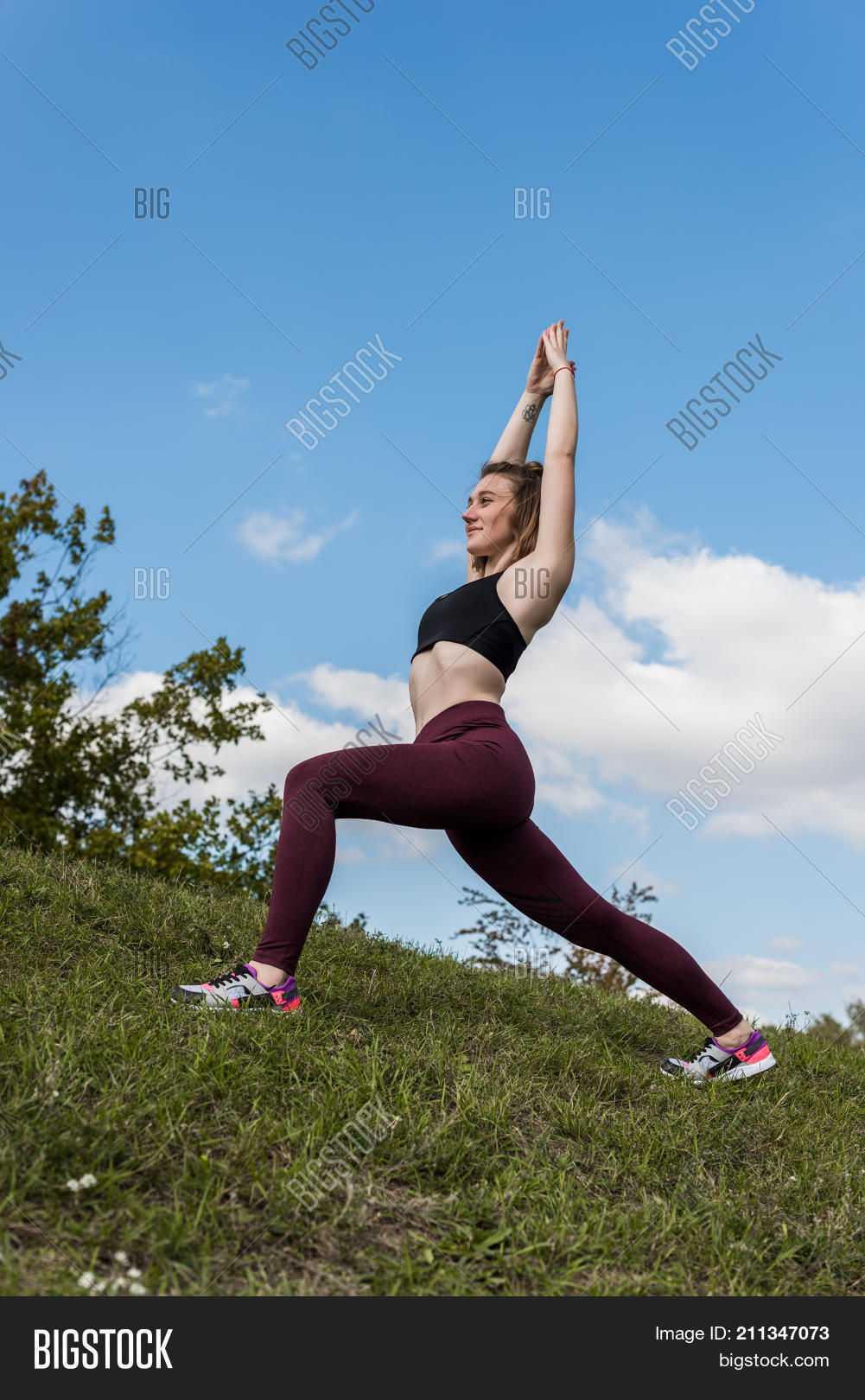 Woman Warrior Pose Image & Photo (Free Trial) | Bigstock