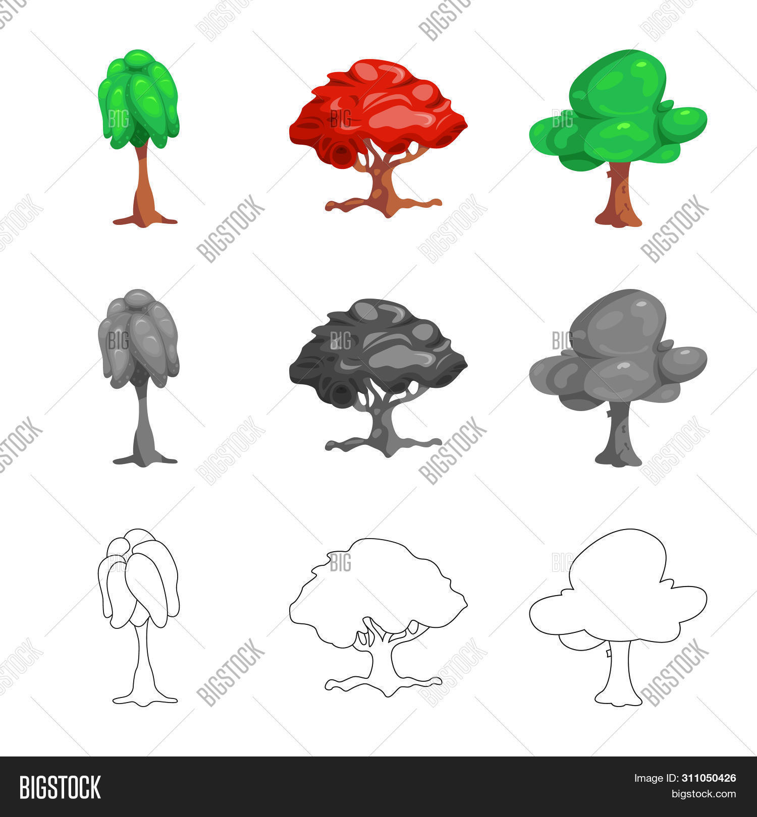 Bitmap Design Tree Image & Photo (Free Trial) | Bigstock