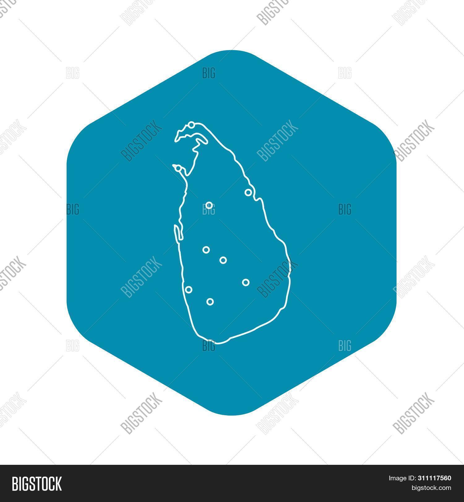 Sri Lanka Map Icon. Image & Photo (Free Trial) | Bigstock