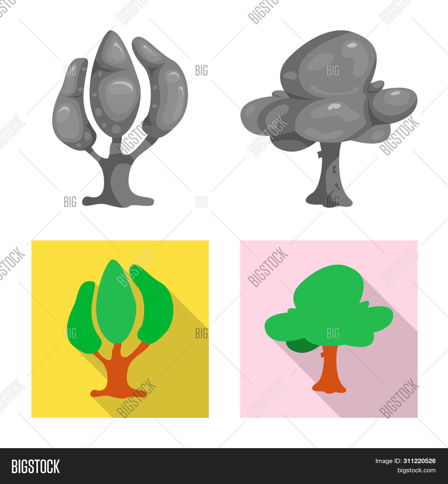 Bitmap Design Tree Image & Photo (Free Trial) | Bigstock