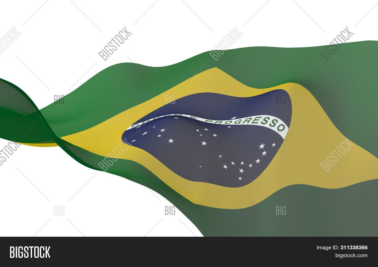 Waving Flag Brazil. Image & Photo (Free Trial) | Bigstock