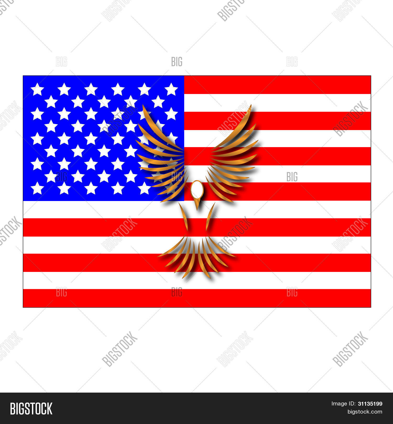 American Flag Symbol Vector & Photo (Free Trial) | Bigstock