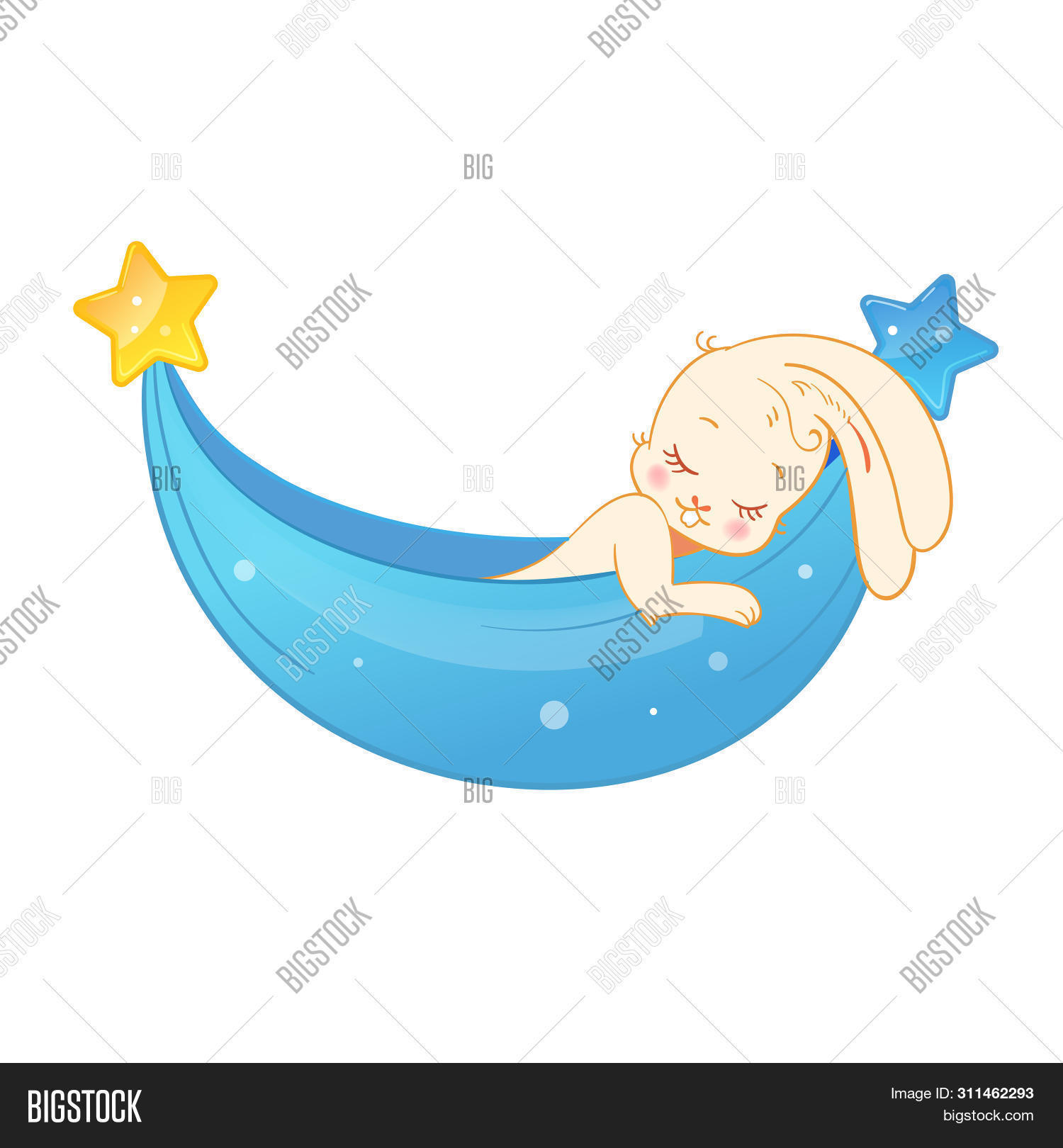 Baby Rabbit Sleeping Image & Photo (Free Trial) | Bigstock