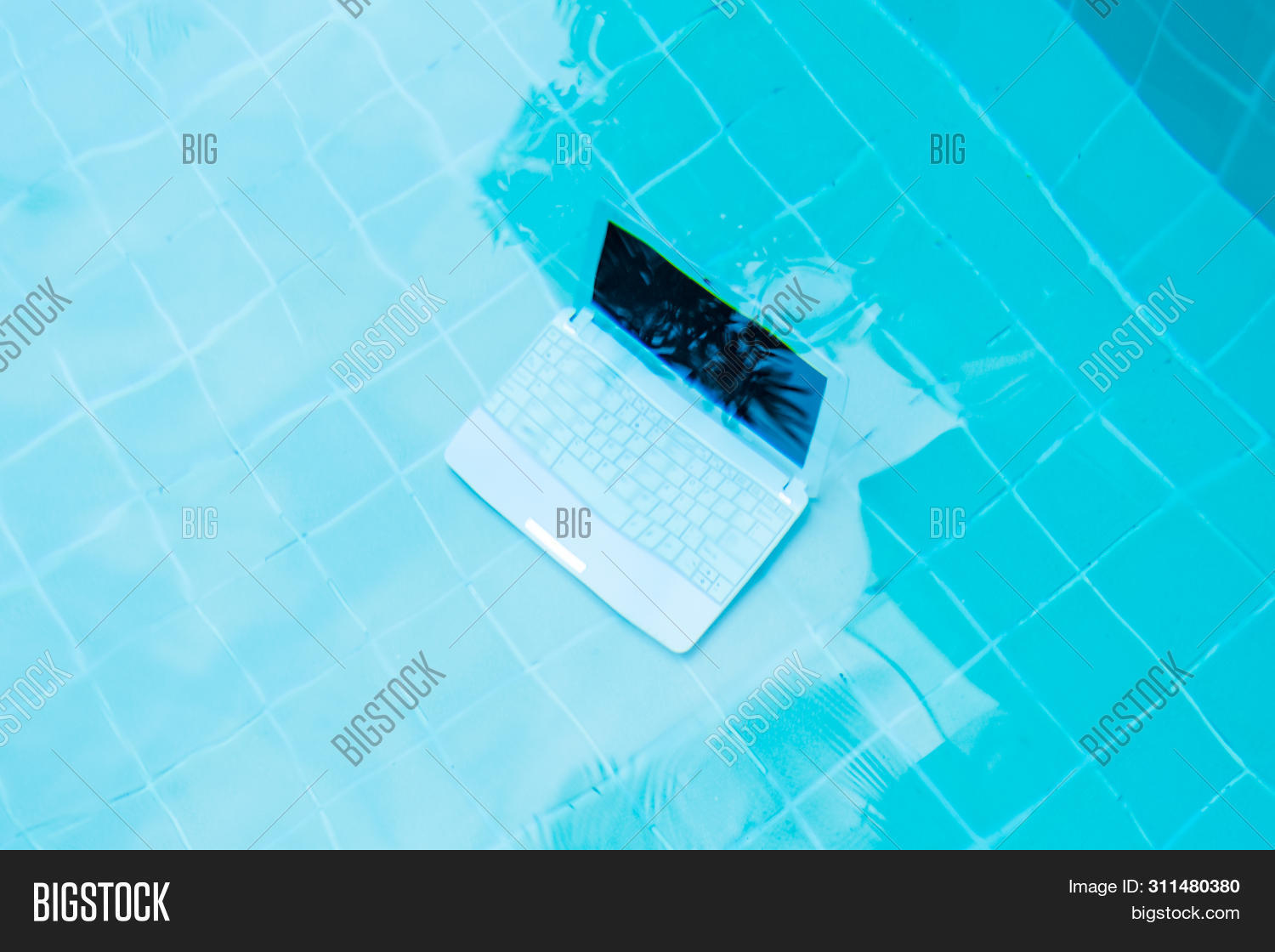 Laptop Under Water. Image & Photo (Free Trial) | Bigstock