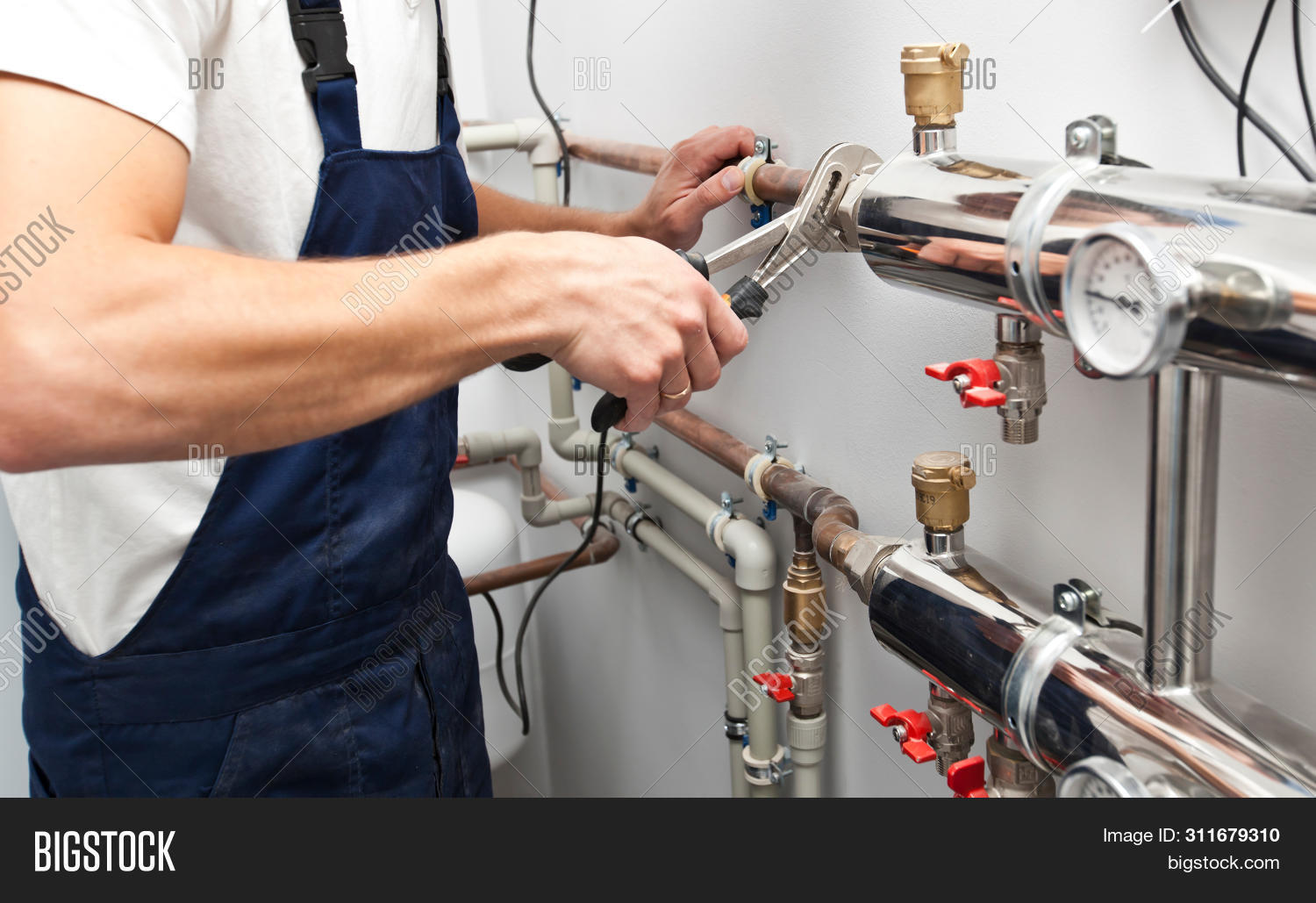 Man Installing Heater Image & Photo (Free Trial) | Bigstock