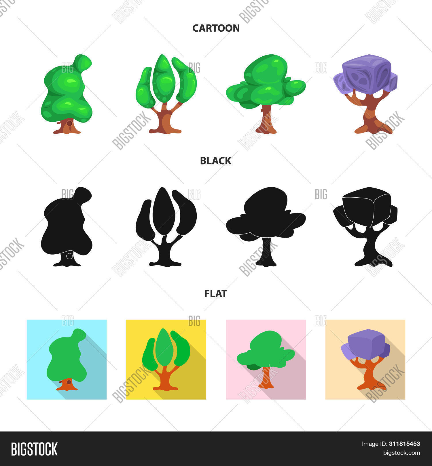 Bitmap Design Tree Image & Photo (Free Trial) | Bigstock