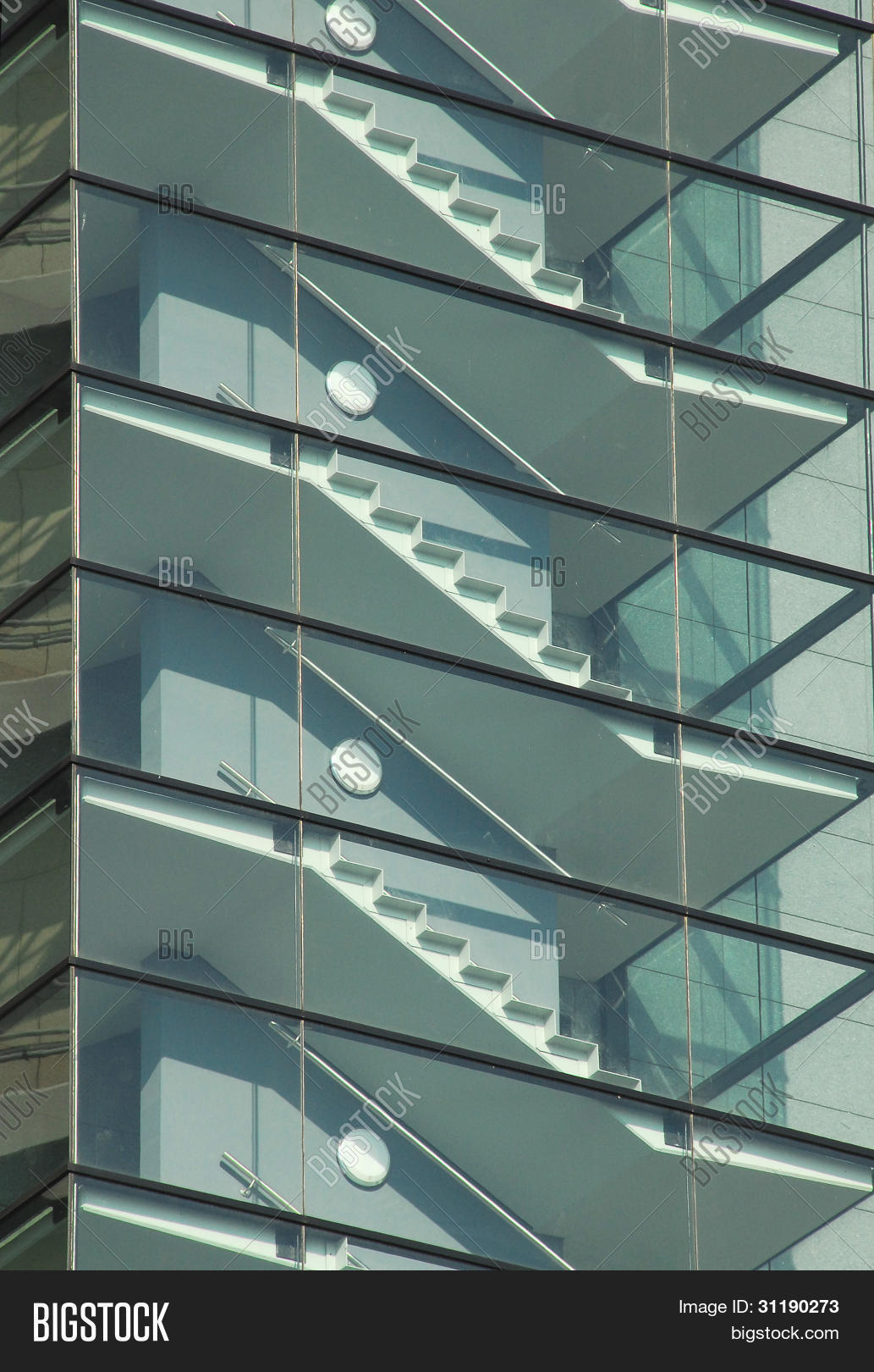 Modern Glass Steel Staircase On Image & Photo | Bigstock