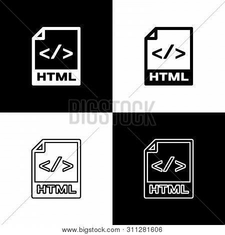 Set Html File Vector & Photo (Free Trial) | Bigstock
