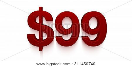 $99 Price Tag 3d Red Image & Photo (Free Trial) | Bigstock
