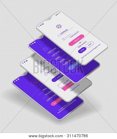 Mobile App Ui Sign Vector & Photo (Free Trial) | Bigstock