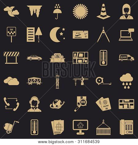 Dispatcher Icons Set. Image & Photo (Free Trial) | Bigstock