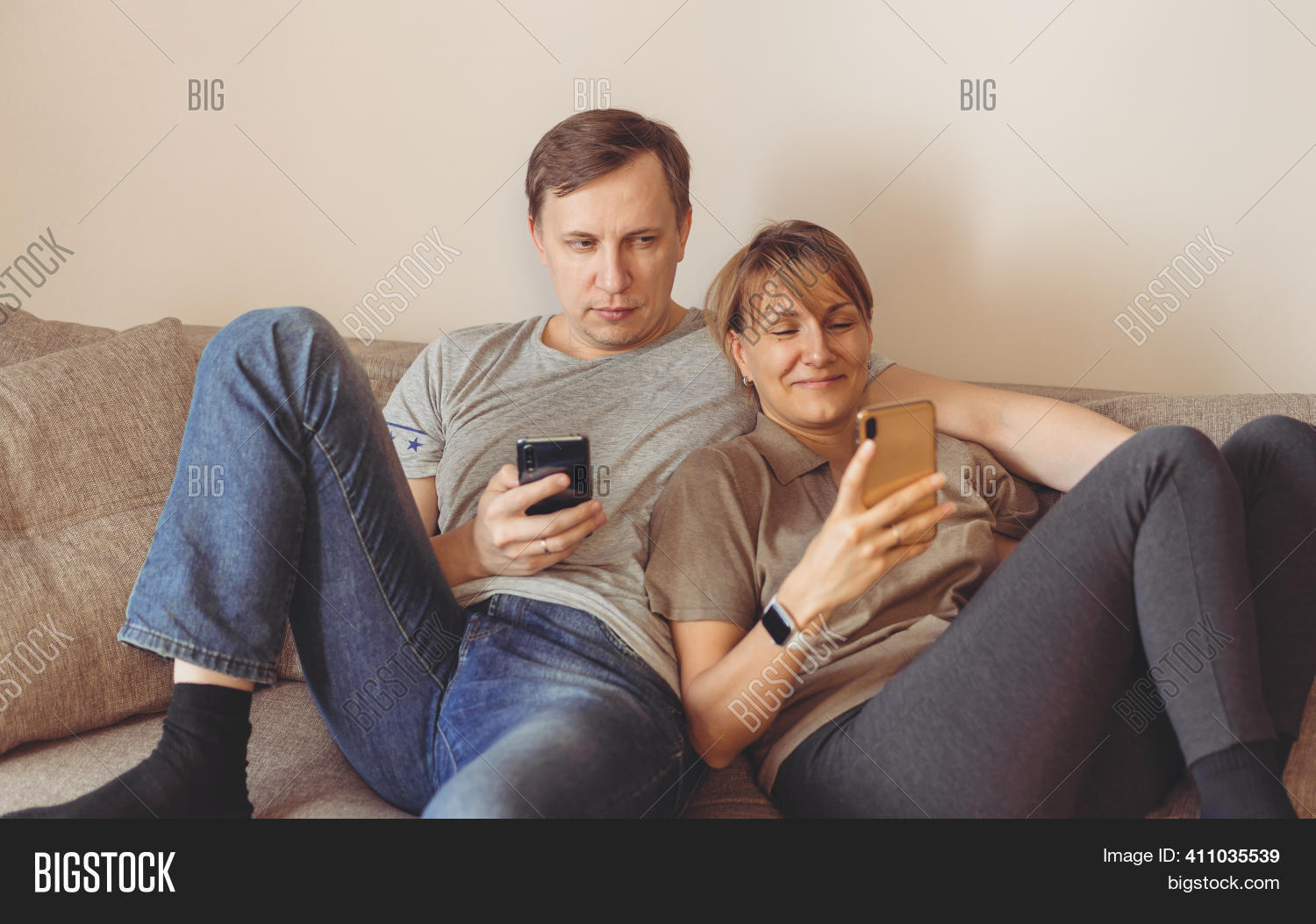 Man Woman Sitting On Image & Photo (Free Trial) | Bigstock