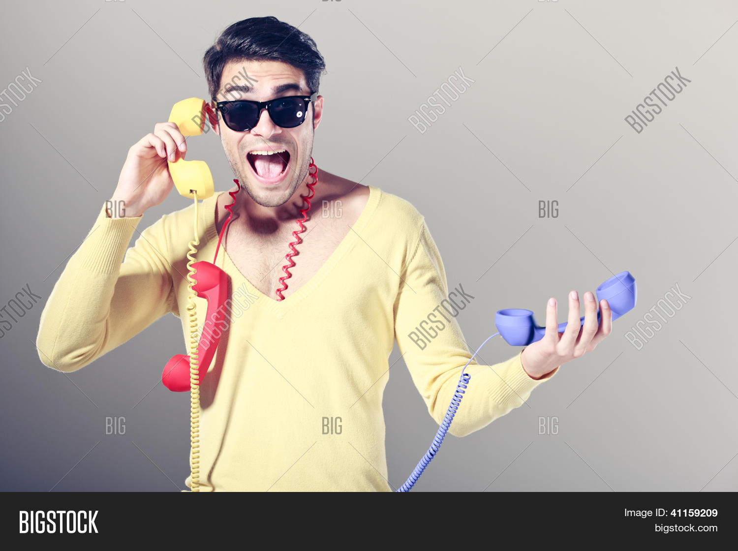 Funny Call Center Guy Image & Photo (Free Trial) | Bigstock