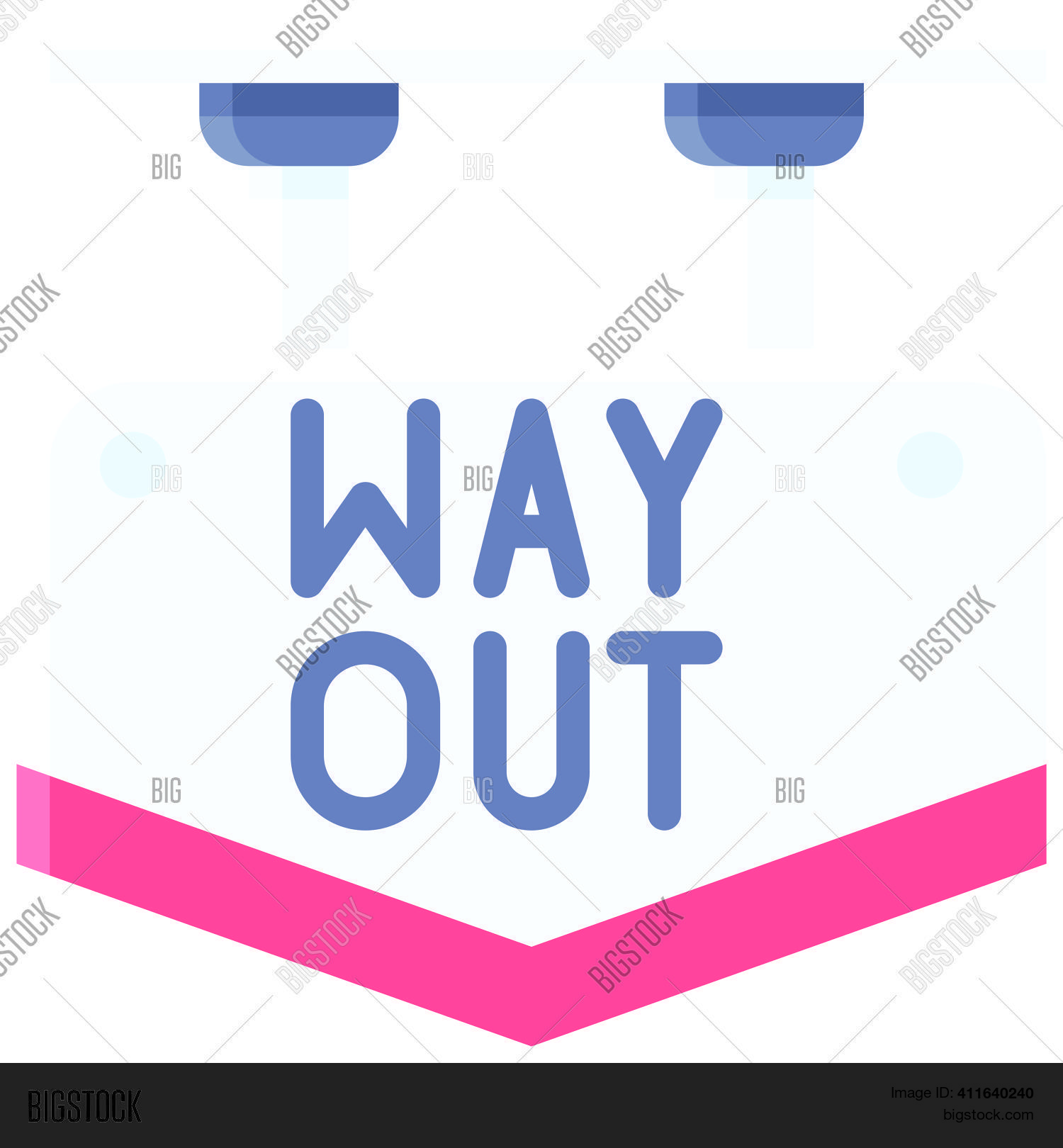Way Out Sign Icon, Vector & Photo (Free Trial) | Bigstock