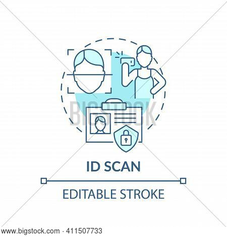 Id Scan Concept Icon Vector & Photo (Free Trial) | Bigstock
