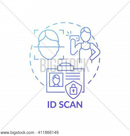 Id Scan Concept Icon Vector & Photo (Free Trial) | Bigstock