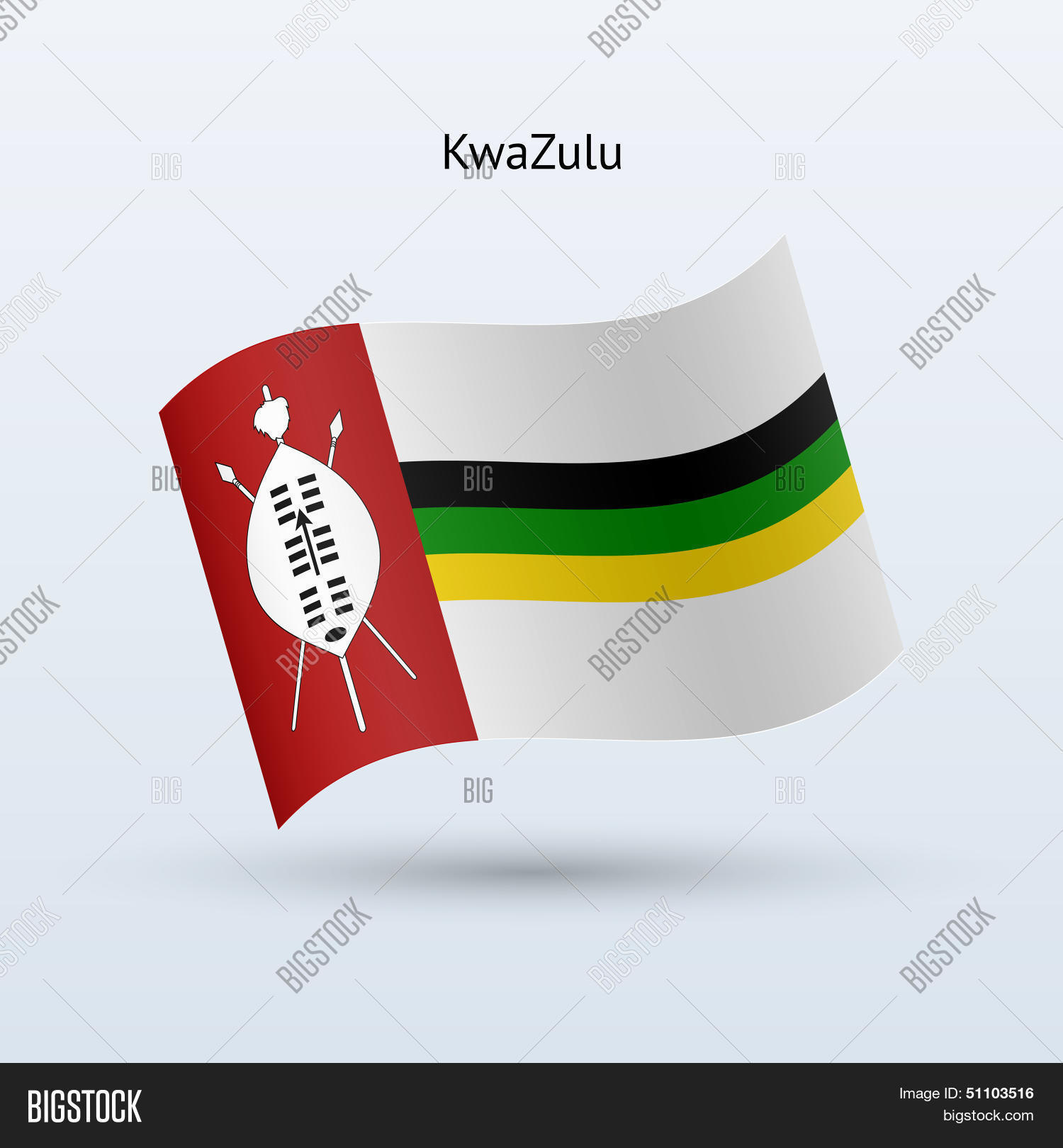KwaZulu Flag Waving Vector & Photo (Free Trial) | Bigstock