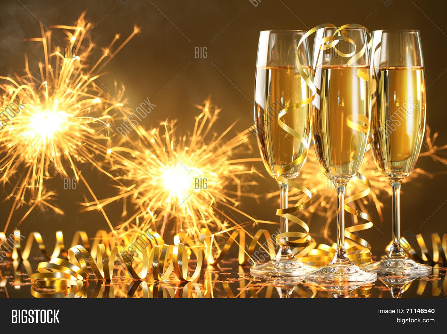 Champagne Fireworks, Image & Photo (Free Trial) | Bigstock