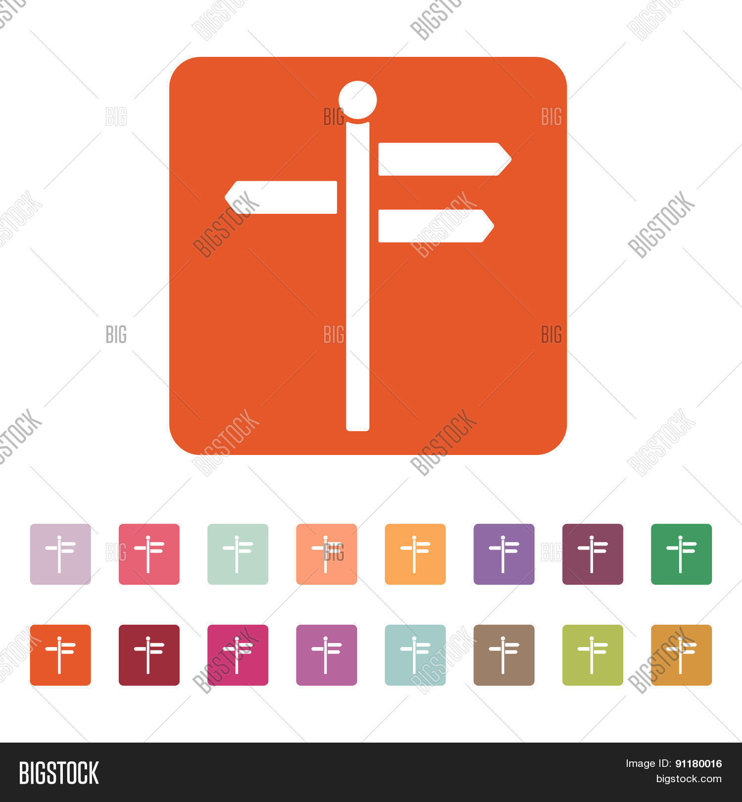 Signpost Icon. Vector & Photo (Free Trial) | Bigstock