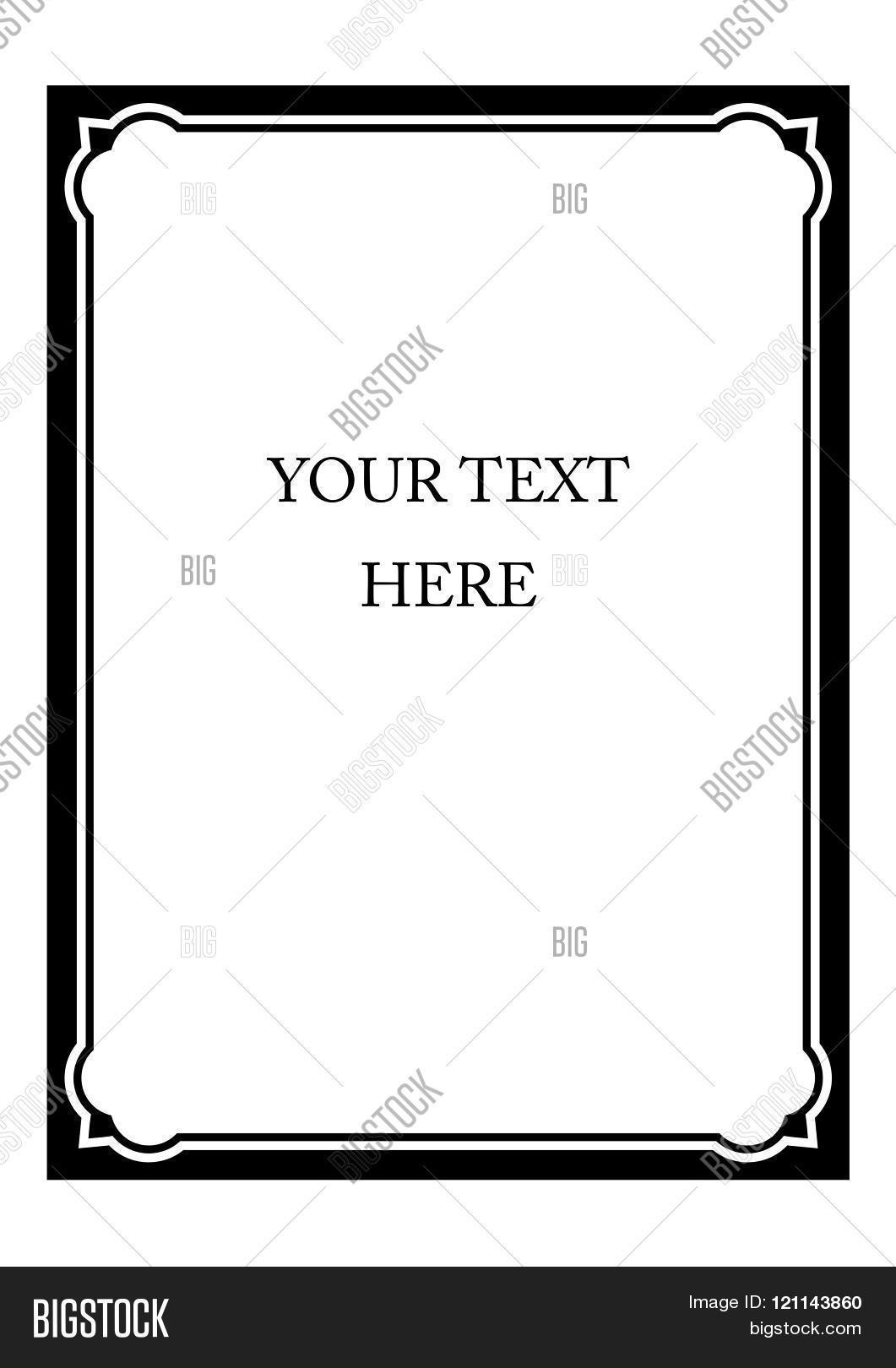 Border Frame Plaque Vector & Photo (Free Trial) | Bigstock