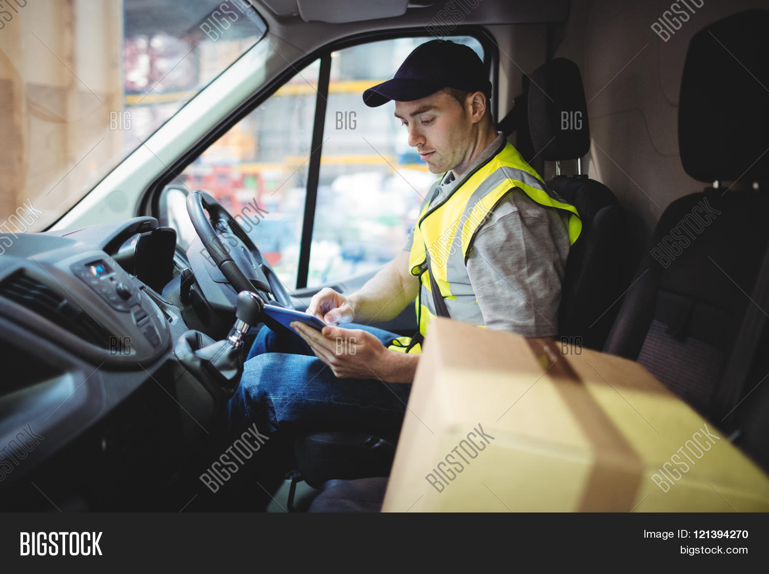 Delivery Driver Using Image & Photo (Free Trial) | Bigstock