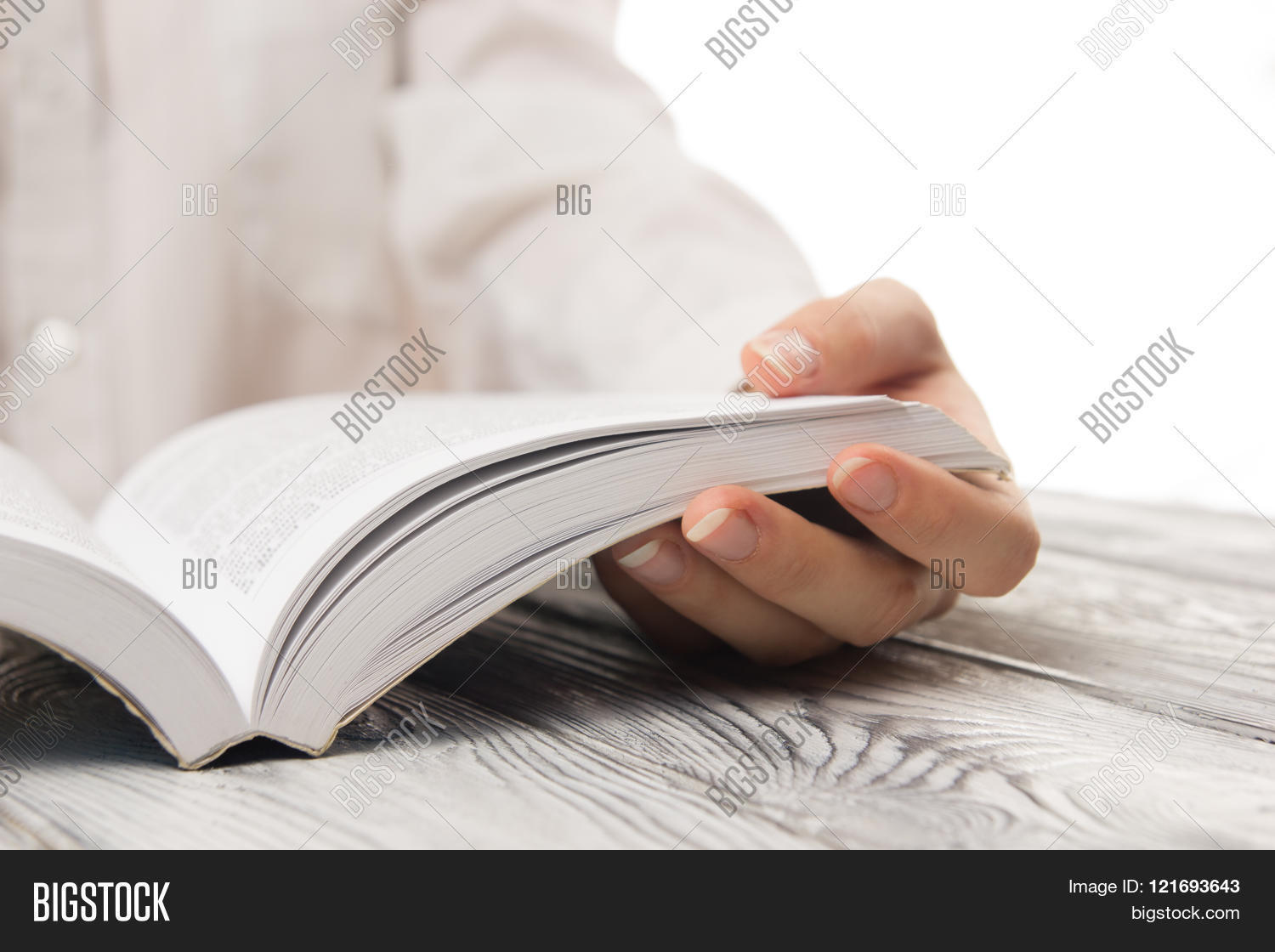 Closeup Hand Open Book Image & Photo (Free Trial) | Bigstock