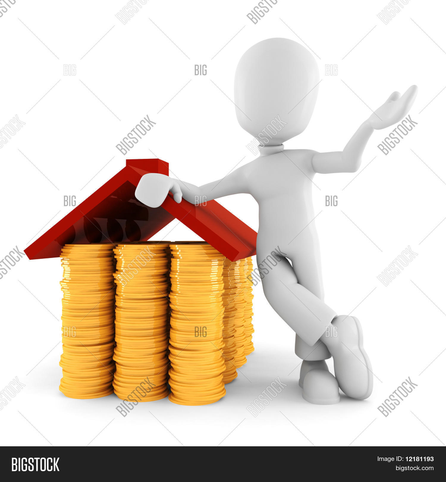 3d Man Saving Money, Image & Photo (Free Trial) | Bigstock