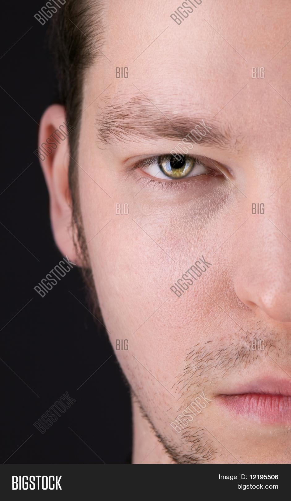 Half Face Man Portrait Image & Photo (Free Trial) | Bigstock